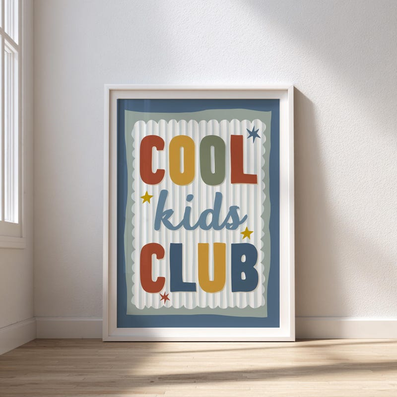 Cool Kids Playroom Prints - Etsy