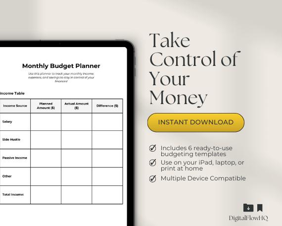 The Ultimate Finance Printable Bundle - Budget Planner, Savings ...