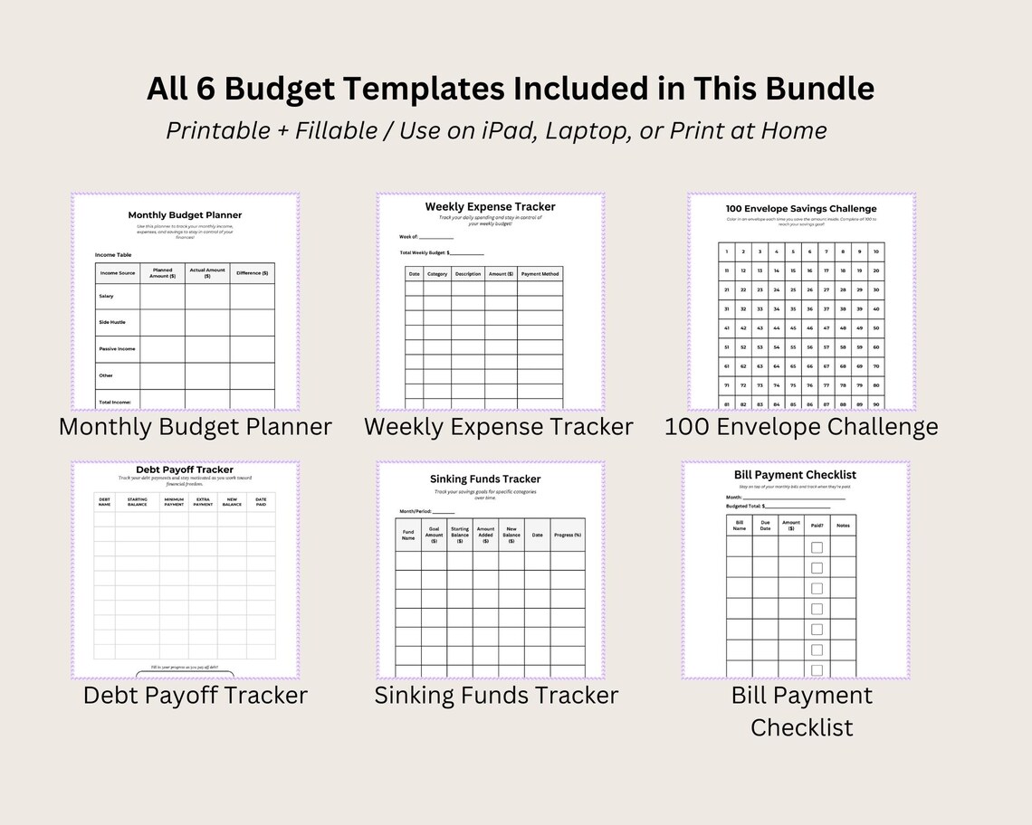 The Ultimate Finance Printable Bundle - Budget Planner, Savings ...