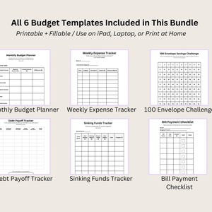 The Ultimate Finance Printable Bundle - Budget Planner, Savings ...