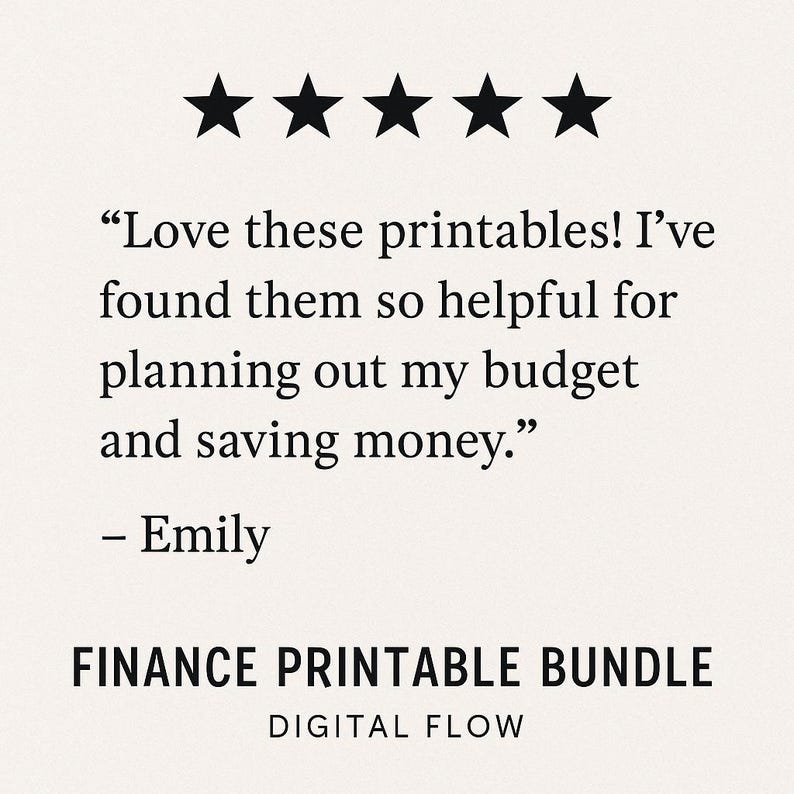 The Ultimate Finance Printable Bundle - Budget Planner, Savings ...