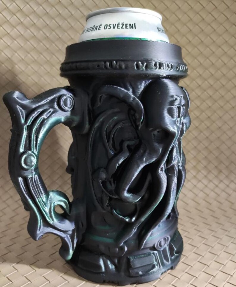 Cthulu Can Holder Beer Mug, STL File for 3d-printing, Otherwordly ...