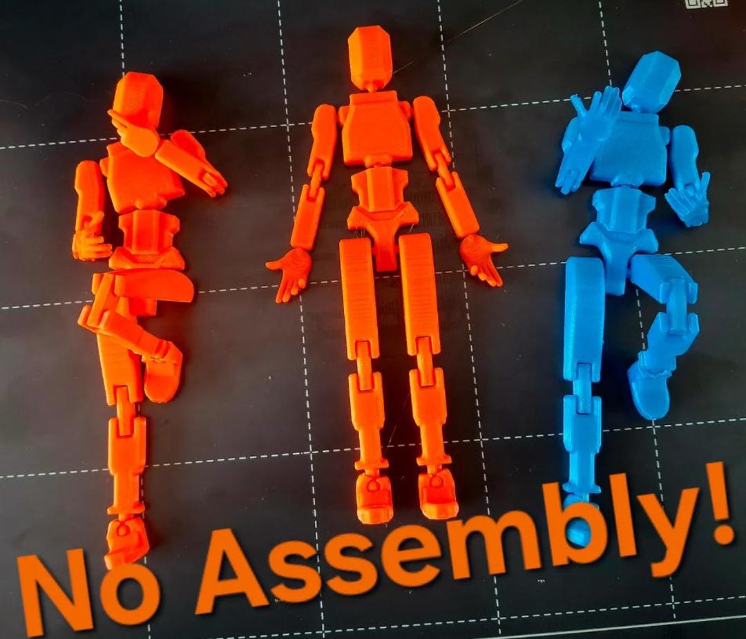 Print-in-place Dummy V13 – Iconic Posable Robot (no Assembly Required ...