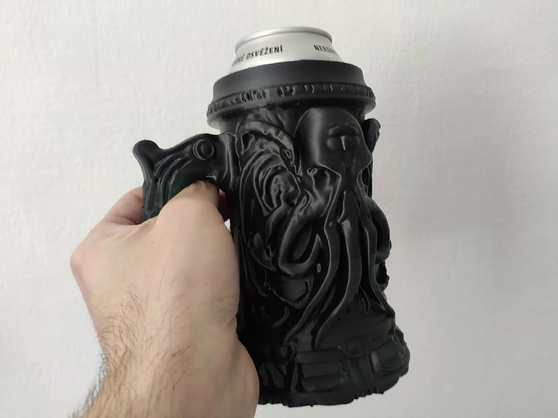 Cthulu Can Holder Beer Mug, STL File for 3d-printing, Otherwordly ...