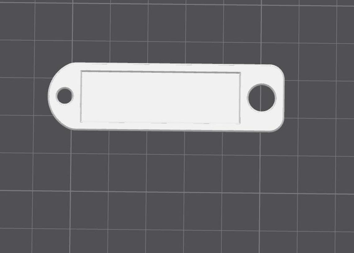 Key Ring Tags - STL File for 3D Print, Easy to Print. Set Includes ...