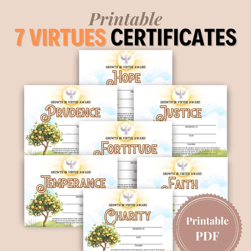 Christian Character Awards - Etsy