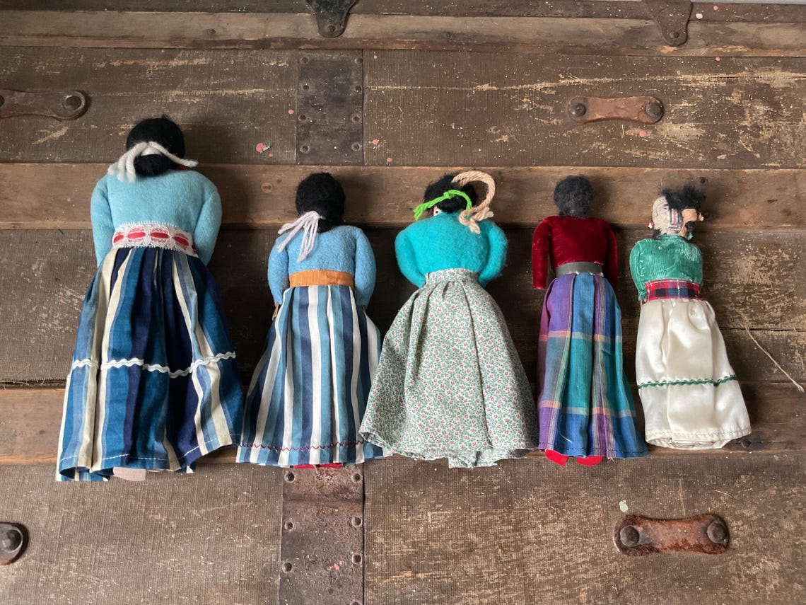 Vintage Traditional Navajo Cloth Dolls Circa 1930-1950’s, Handmade Folk ...