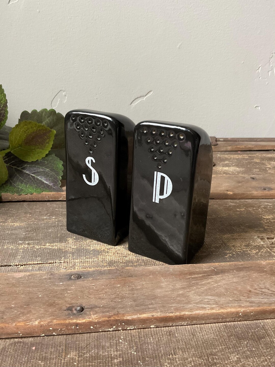 1930’s Art Deco Chambers “A” Model Range Top Salt and Pepper Shakers ...