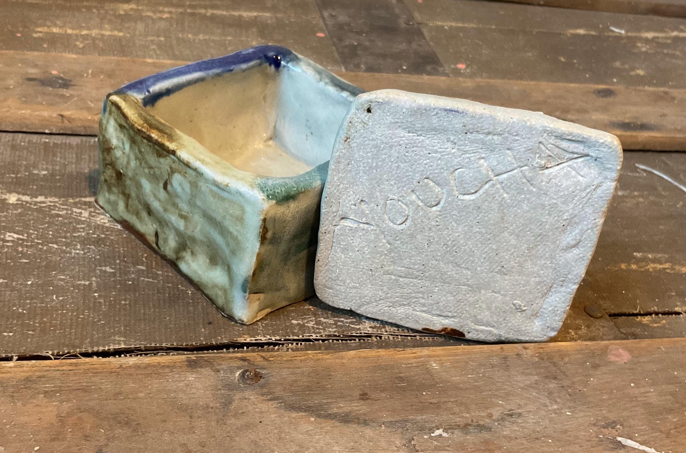 Vintage, Hand Formed Ceramic Box With Lid, Early Work by Artist Anika ...