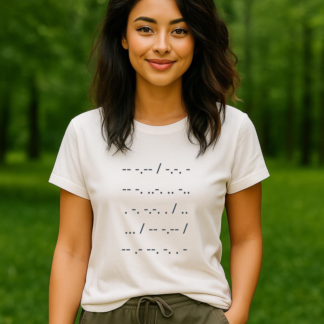 Morse Code T-shirt, My Confidence is My Magnet, Hidden Empowerment ...
