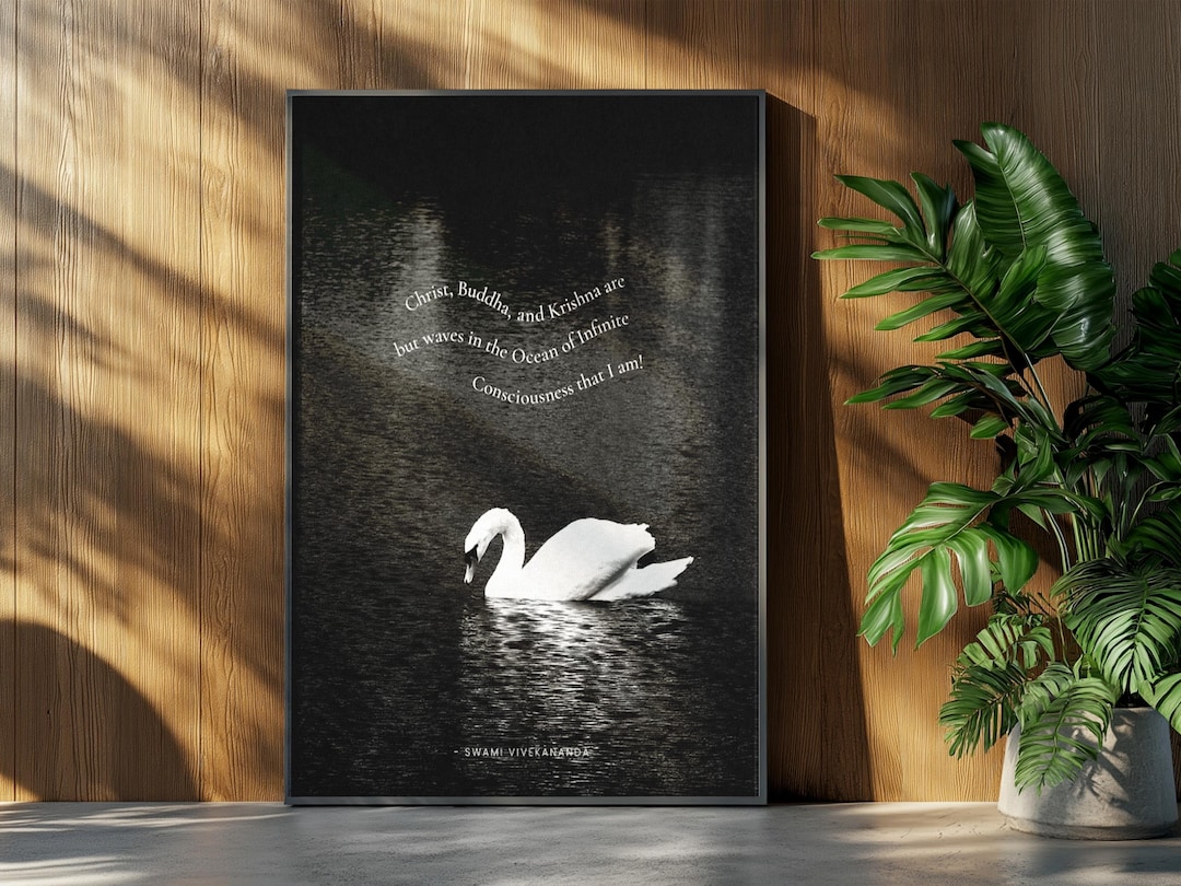 Swami Vivekananda Quote Wall Art, Spiritual Consciousness Poster ...