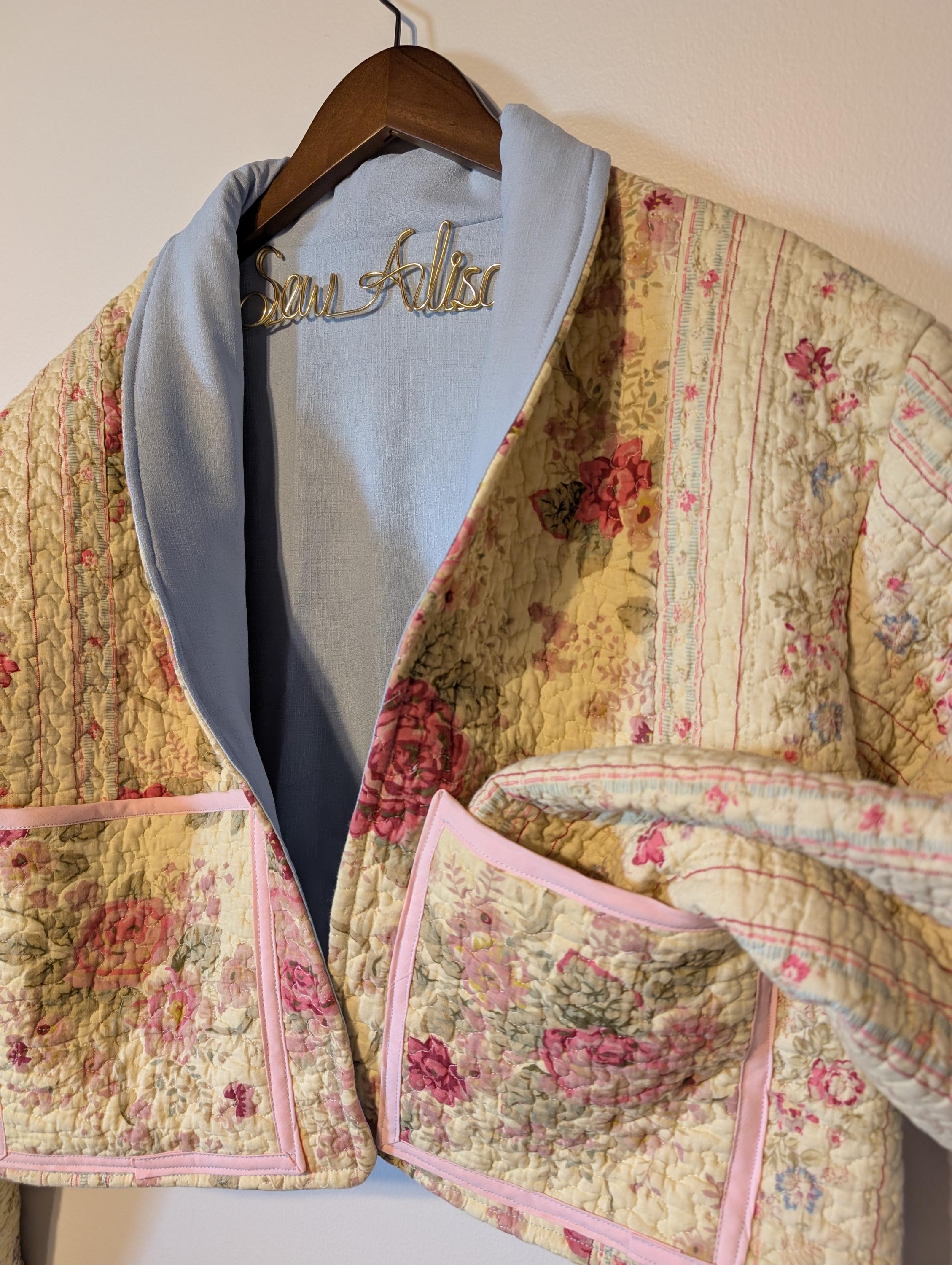 Handmade Quilt Jacket, Oversized Fit, Cropped, Women's Size Medium - Etsy