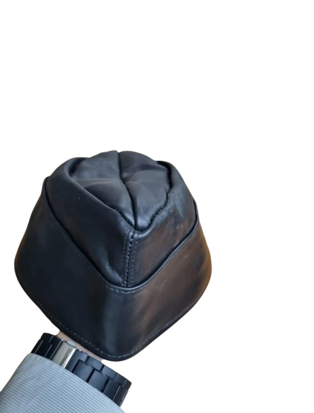 Genuine Leather Adult Army Soldier Side Envelope Caps - Military Caps ...