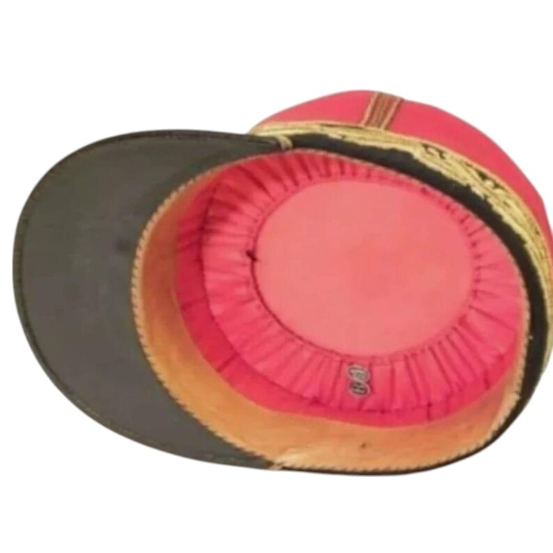 French General Officer Kepi Hat – Vintage Red & Gold Embroidered ...