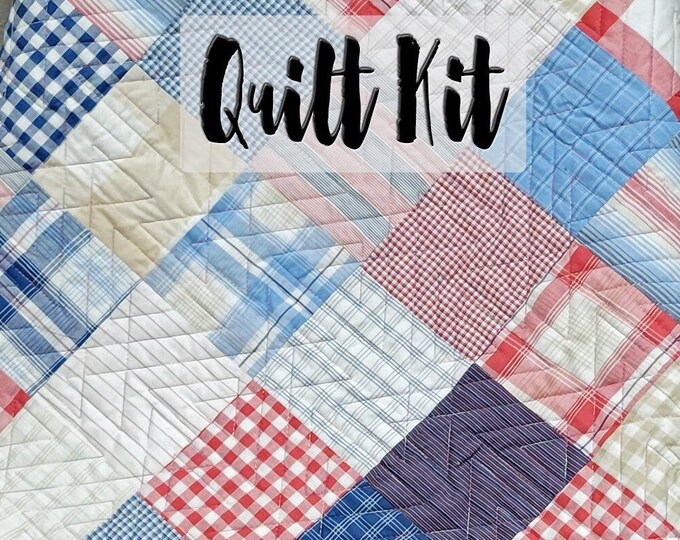 Easy Quilt Kit, Quilt Kit for Beginner, Gender Neutral Quilt Kit, Pre ...