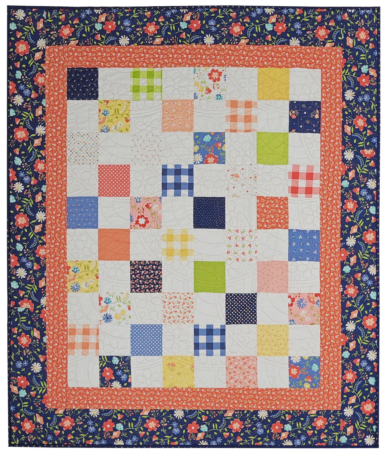 Easy Quilt Kit, Beginner Quilt Kit, Throw Quilt Kit, Patchwork Quilt ...