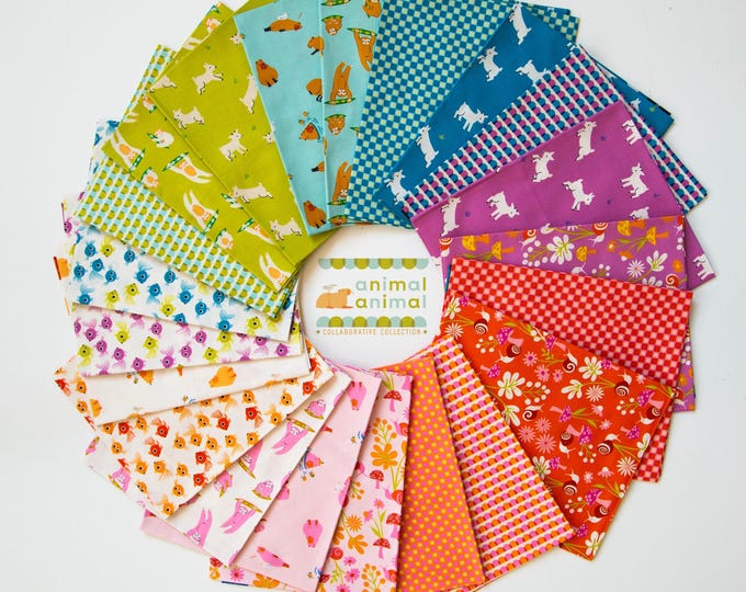 Ruby Star Animal Animal Layer Cake, Pre Cut 10" Squares, Quilting Layer ...