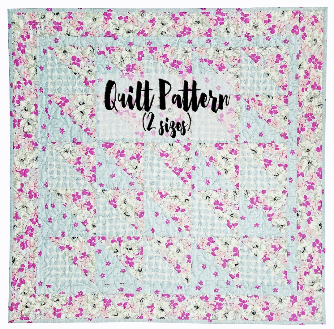Quilt Pattern, Crib Quilt Pattern, Beginner Quilt Pattern, Easy Quilt ...