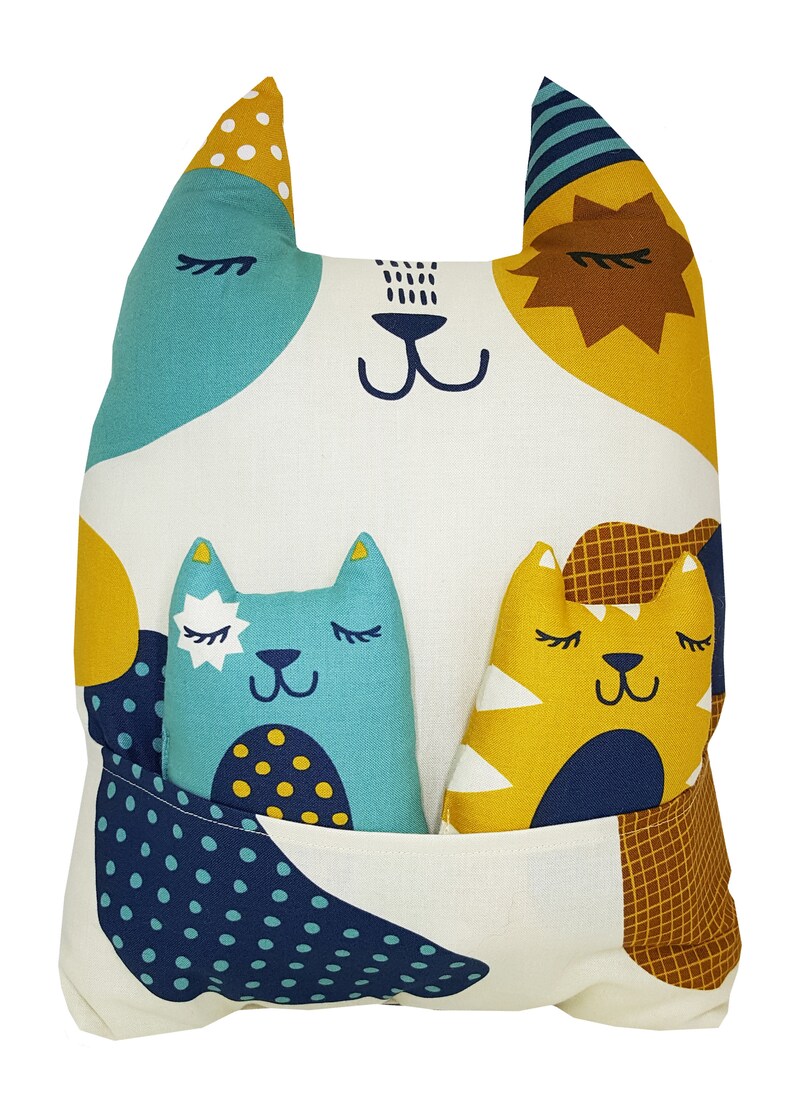 Woof Woof Meow Cat Panel by Stacy Iest Hsu Moda Doll Panel - Etsy