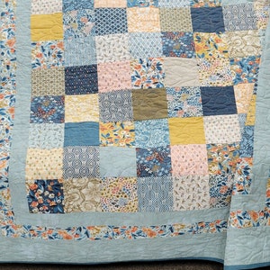 Easy Quilt Kit, Beginner Quilt Kit, Throw Quilt Kit, Patchwork Quilt Kit, Charm Pack Quilt ...