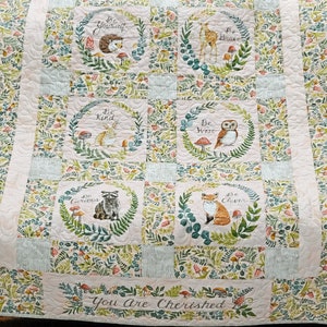 Digital Panel Quilt Pattern, Easy Beginner Quilt Pattern, Baby Quilt ...