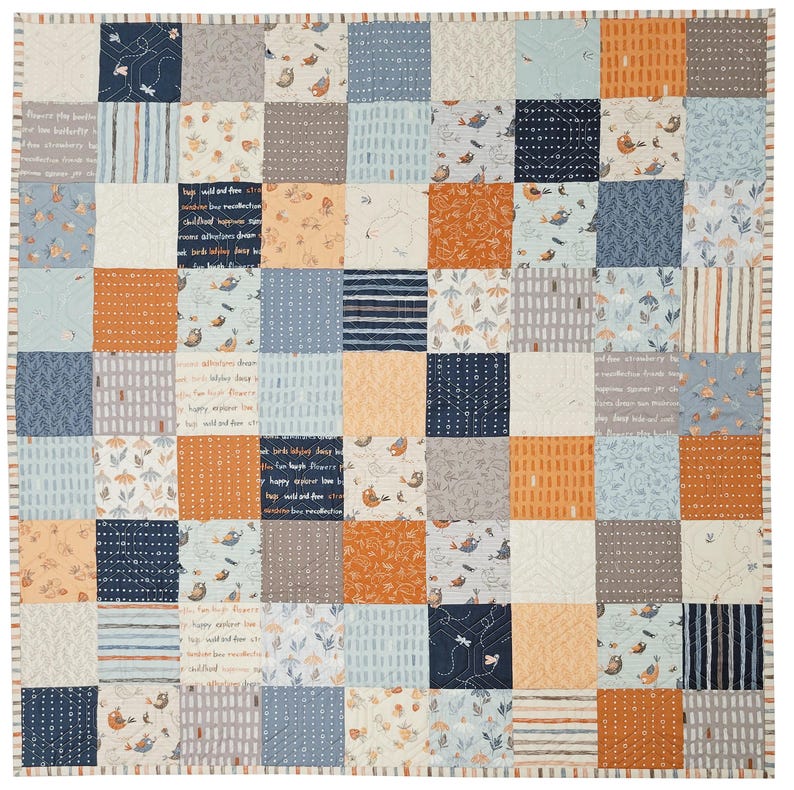 Pre Cut Baby Blanket, Easy Quilt Kit, Beginner Quilt Kit, Baby Quilt ...