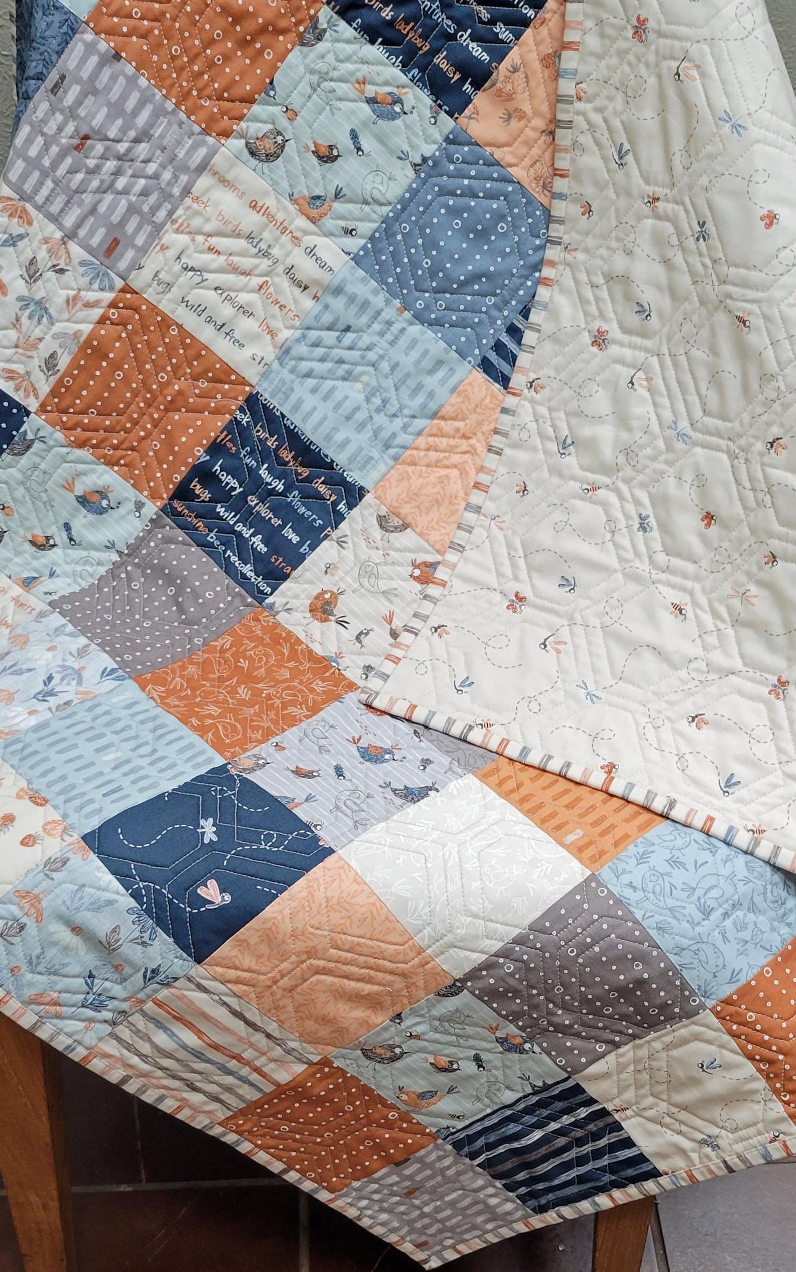 Pre Cut Baby Blanket, Easy Quilt Kit, Beginner Quilt Kit, Baby Quilt ...