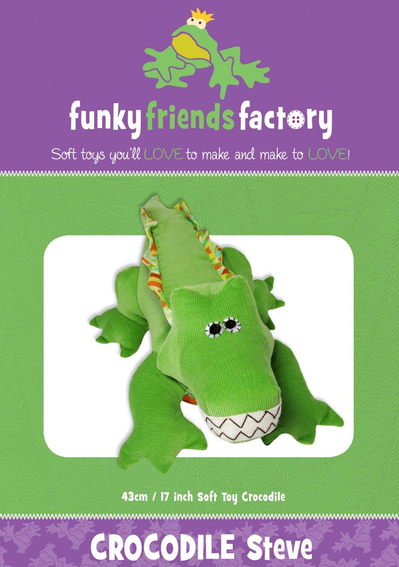 Funky Friends Factory Stuffed Animal Pattern Stuffie - Etsy