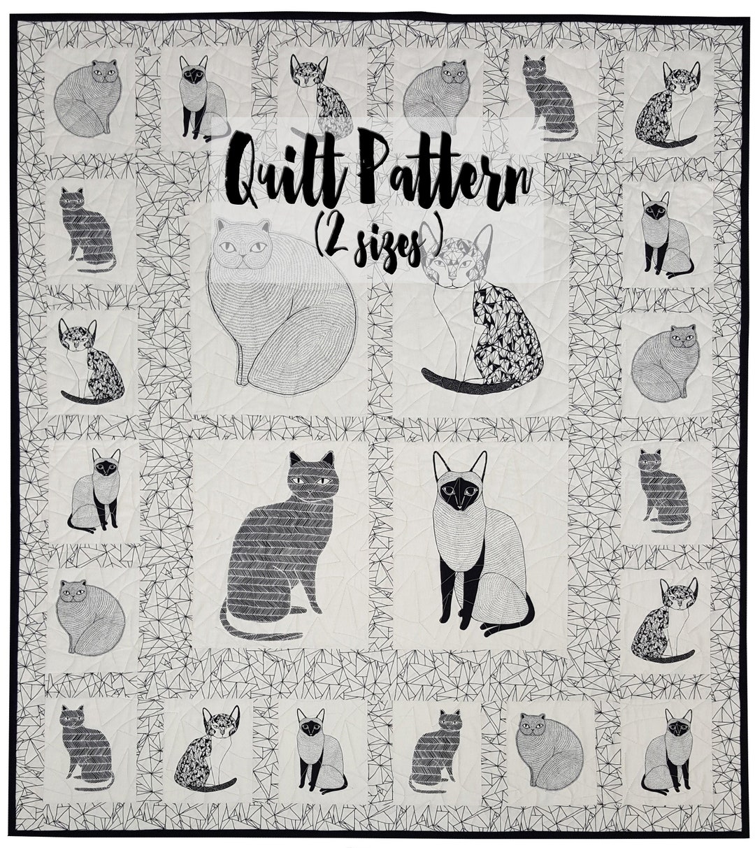 Digital Panel Quilt Pattern, Beginner Quilt Pattern, Easy Quilt Pattern ...