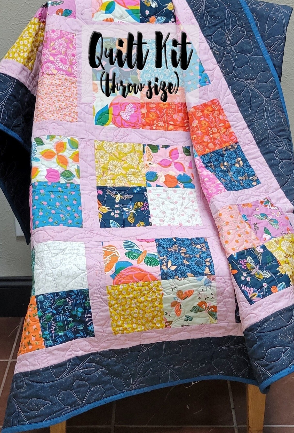 Easy Quilt Kit Beginner Quilt Kit Throw Quilt Kit Patchwork - Etsy Canada