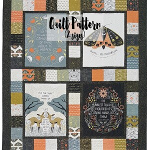 Moda Quilt Panel, Butterfly Print Panel, Inspirational Saying Panel ...