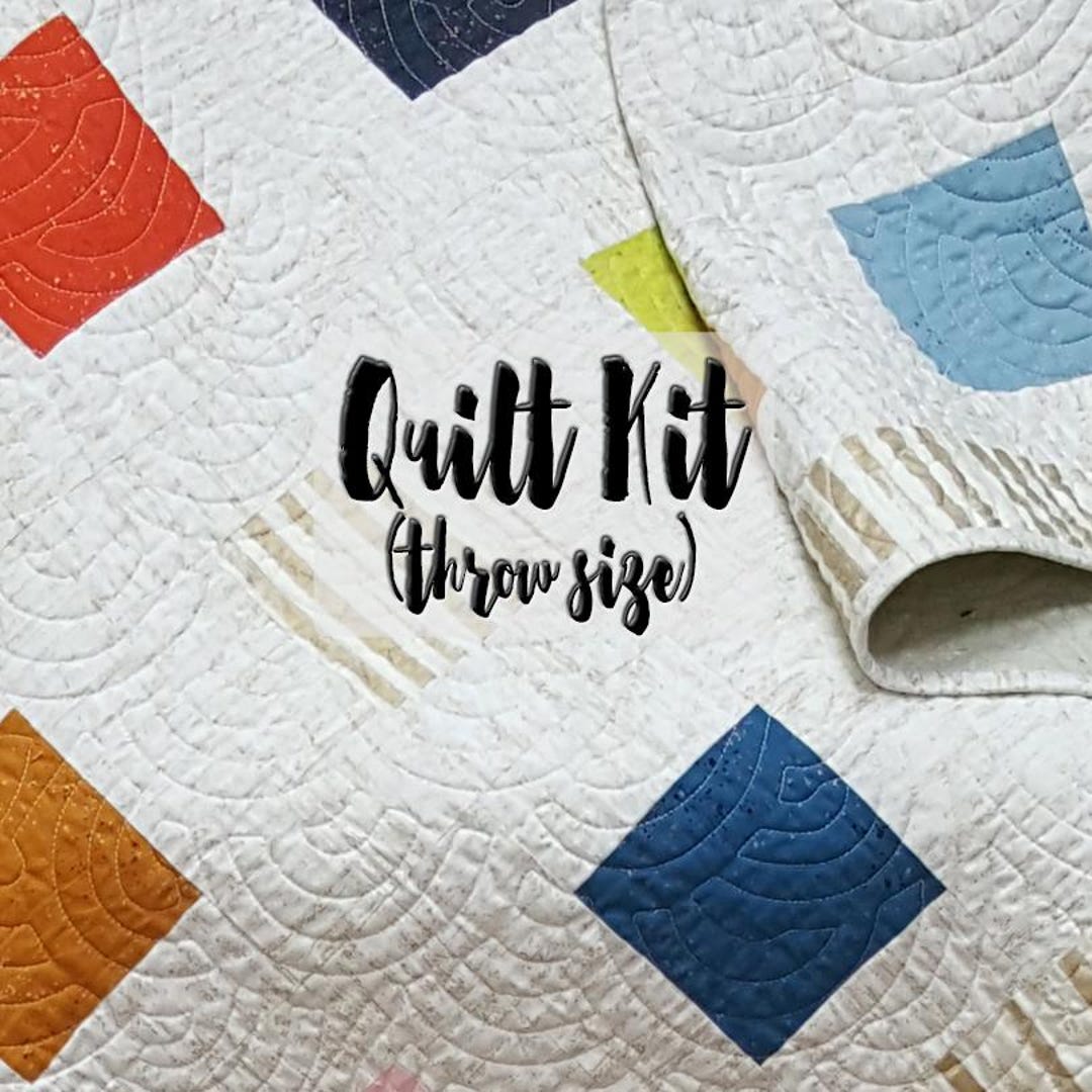Easy Beginner Quilt Kit, Ruby Star Quilt Kit, Color Block Quilt Kit ...
