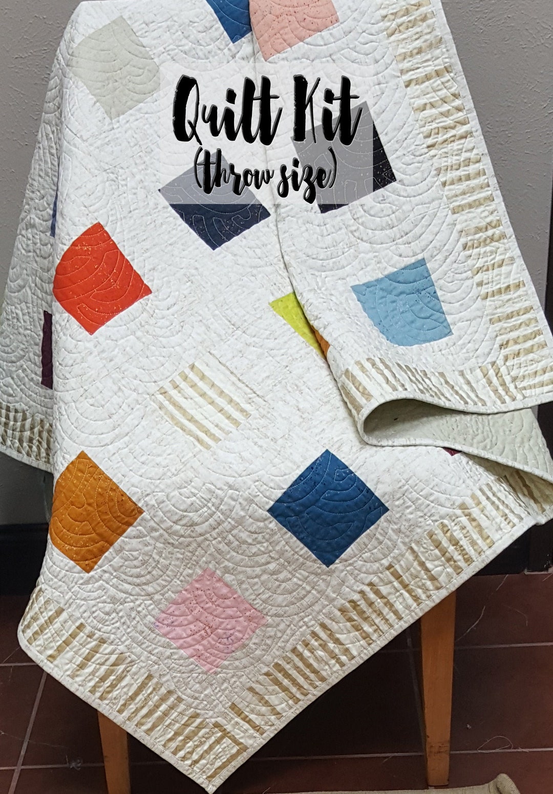 Easy Beginner Quilt Kit, Ruby Star Quilt Kit, Color Block Quilt Kit ...