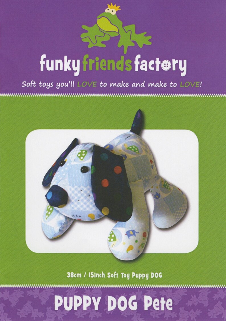 Funky Friends Factory Stuffed Animal Pattern Stuffie - Etsy