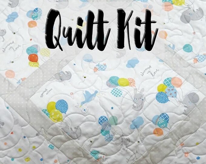 Gender Neutral Quilt Kit, Easy Quilt Kit, Beginner Quilt Kit, Delivered ...