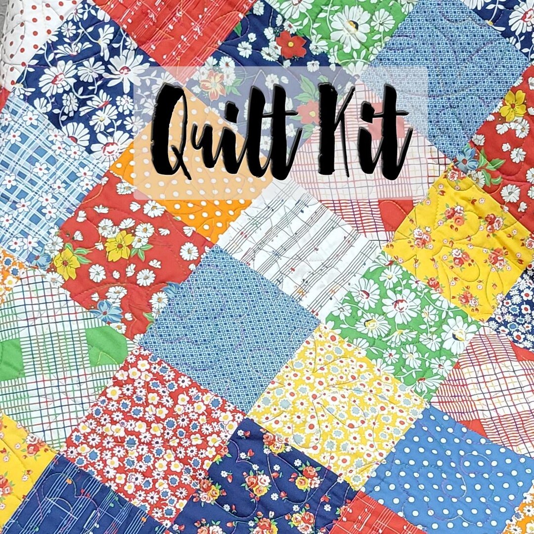 Pre Cut Baby Blanket, Easy Quilt Kit, Beginner Quilt Kit, Baby Girl ...