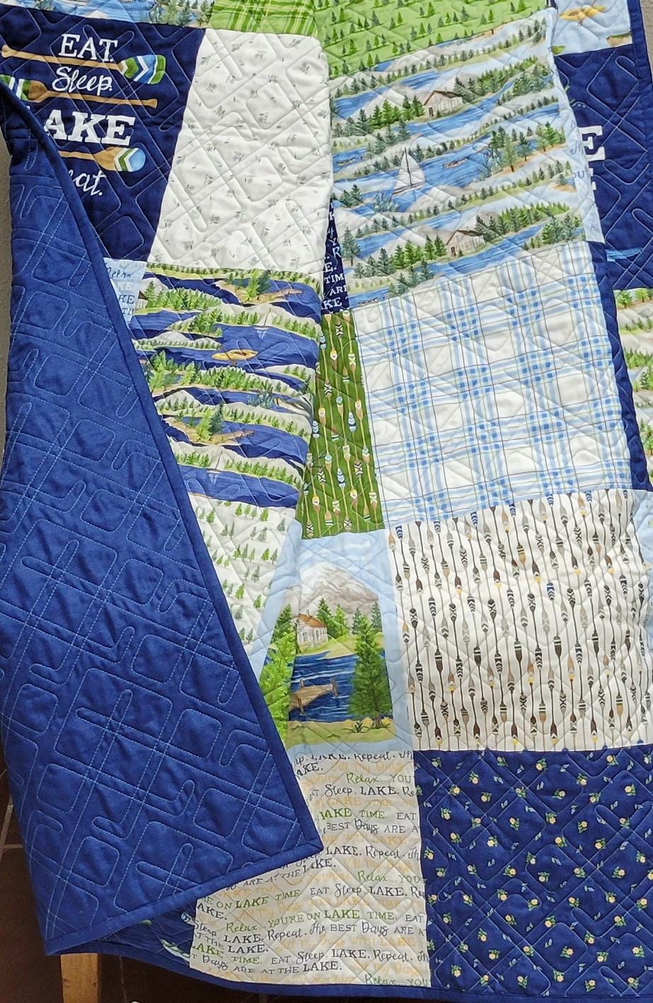 Moda Panel Quilt Kit, Easy Quilt Kit, Beginner Quilt Kit, Throw Size ...