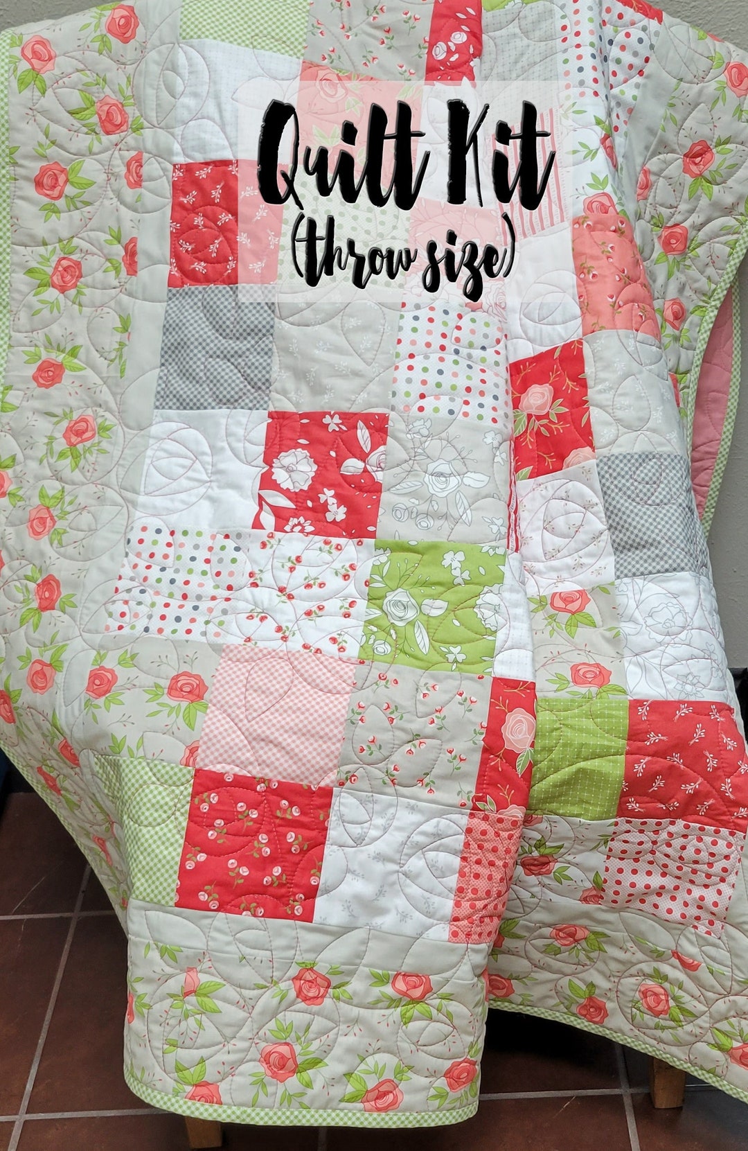 Easy Quilt Kit Beginner Quilt Kit Throw Quilt Kit Patchwork - Etsy