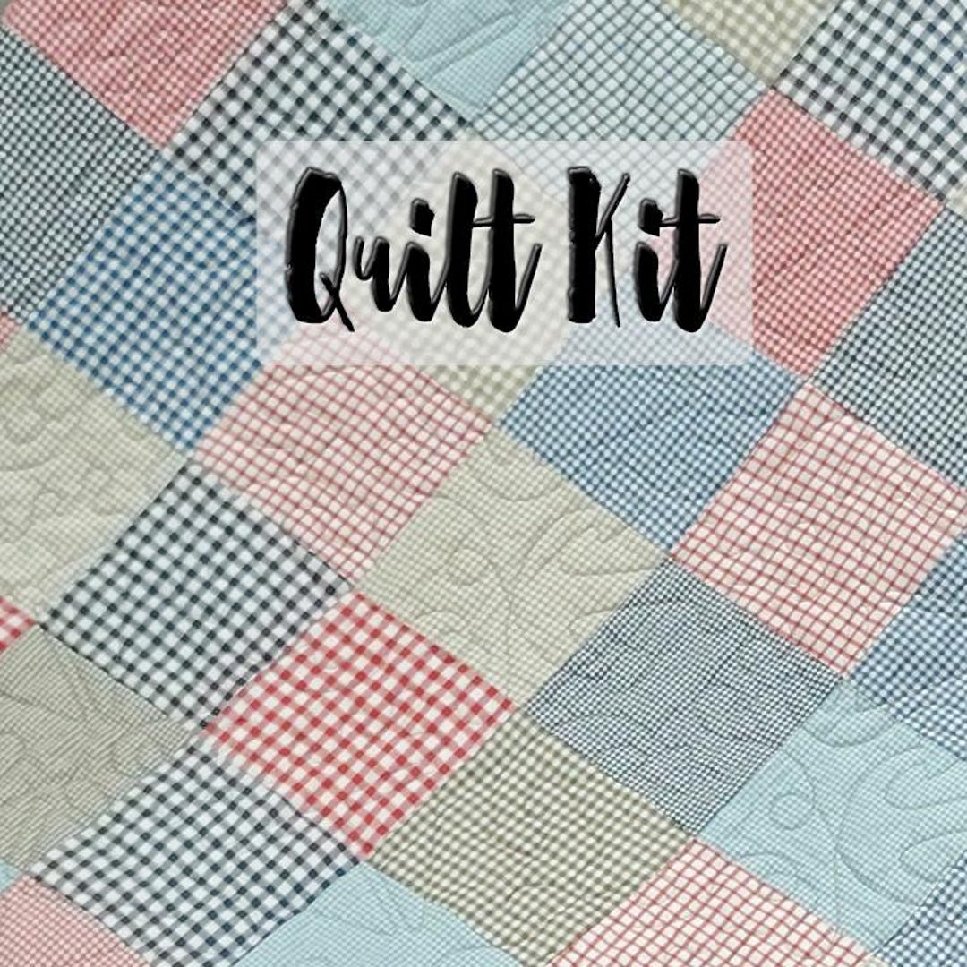 Pre Cut Baby Blanket, Easy Quilt Kit, Beginner Quilt Kit, Baby Boy ...