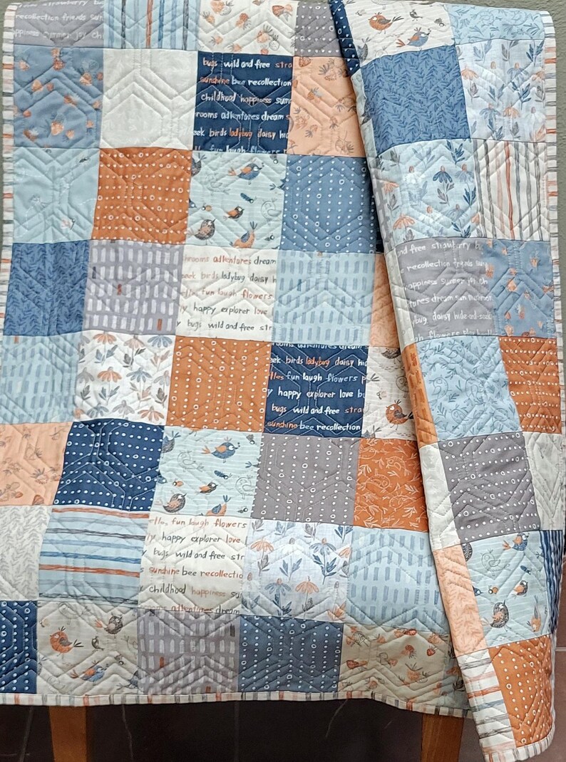 Pre Cut Baby Blanket, Easy Quilt Kit, Beginner Quilt Kit, Baby Quilt ...