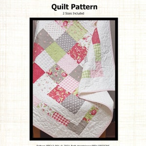 Quilt Pattern, Charm Pack Quilt Pattern, Beginner Quilt Pattern, Easy ...
