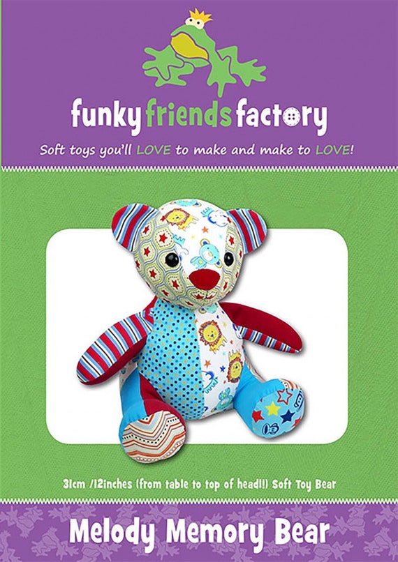 Funky Friends Factory Stuffed Animal Pattern Stuffie - Etsy