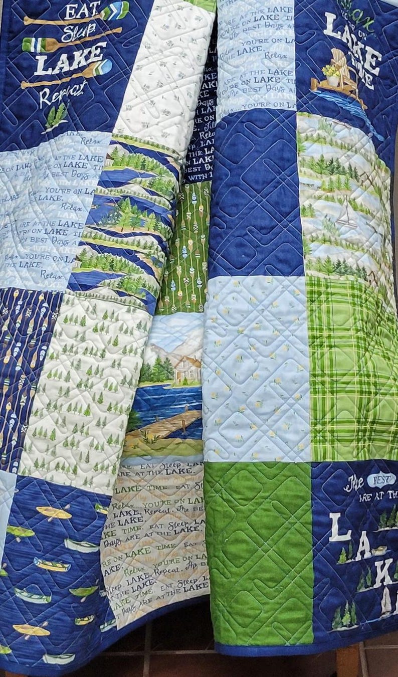 Moda Panel Quilt Kit, Easy Quilt Kit, Beginner Quilt Kit, Throw Size ...