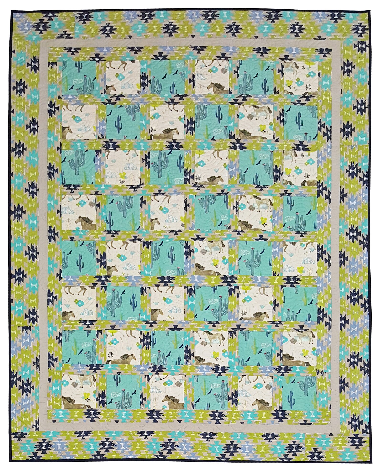 Horse Quilt Kit Southwestern Quilt Native American Quilt - Etsy Horse Quilt Kit Southwestern Quilt Native American Quilt - Etsy
