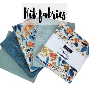 Easy Quilt Kit, Beginner Quilt Kit, Throw Quilt Kit, Patchwork Quilt Kit, Charm Pack Quilt ...