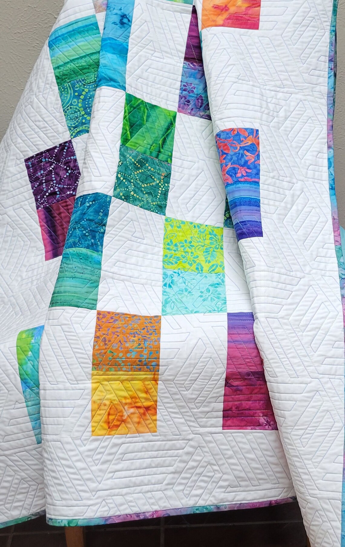 Easy Quilt Kit, Beginner Quilt Kit, Throw Quilt Kit, Patchwork Quilt ...