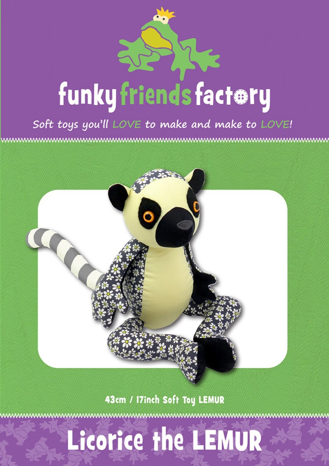 Funky Friends Factory, Stuffed Animal Pattern, Stuffie Pattern, Pauline ...