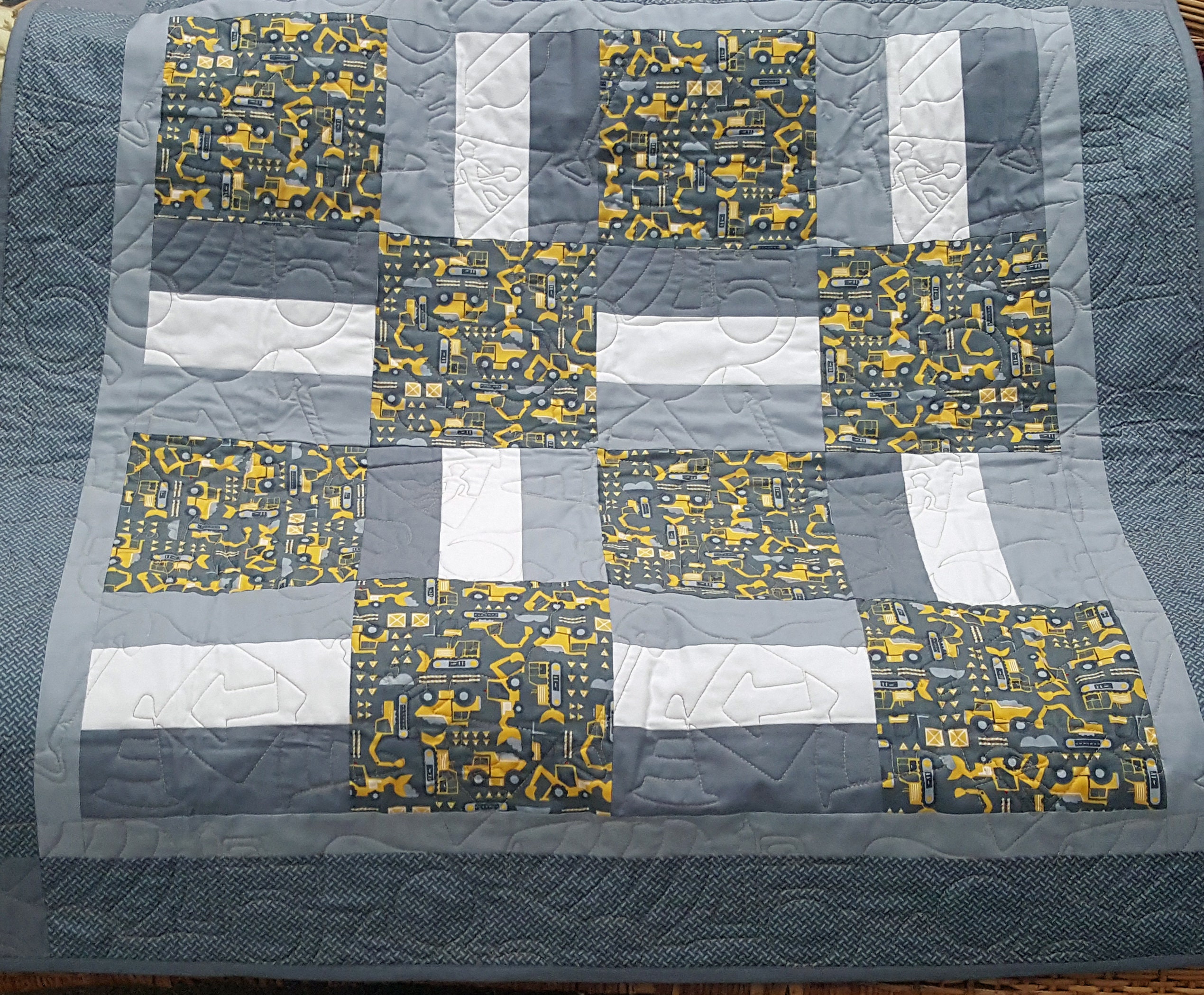 Construction Nursery Baby Quilt Kit Baby Quilt Kit Easy - Etsy