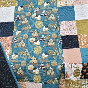 Quaint Cottage Quilt Kit, Easy Quilt Kit, Beginner Quilt Kit, Throw ...