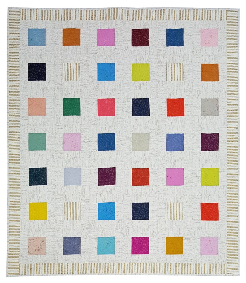 Easy Beginner Quilt Kit, Ruby Star Quilt Kit, Color Block Quilt Kit ...